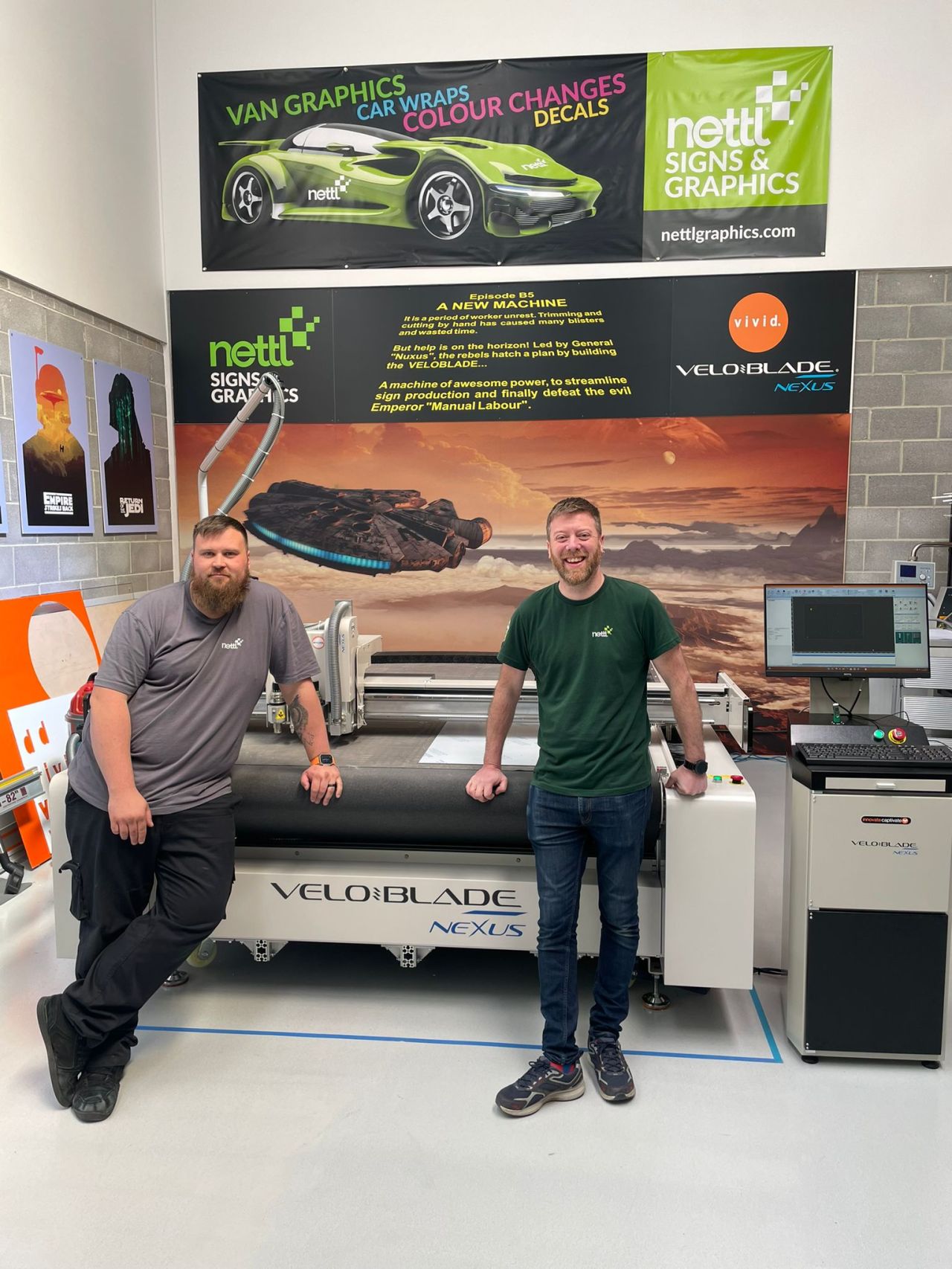 The Veloblade Nexus, a "gamechanger" for Nettl Digiprint.